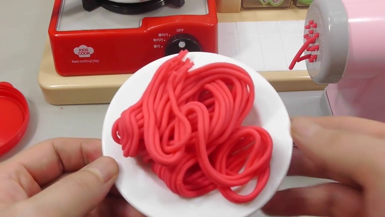 장난감 플레이도우 스파게티 만들기 요리놀이 주방놀이 Play Doh Cooking Spaghetti Maker PlayDough ...