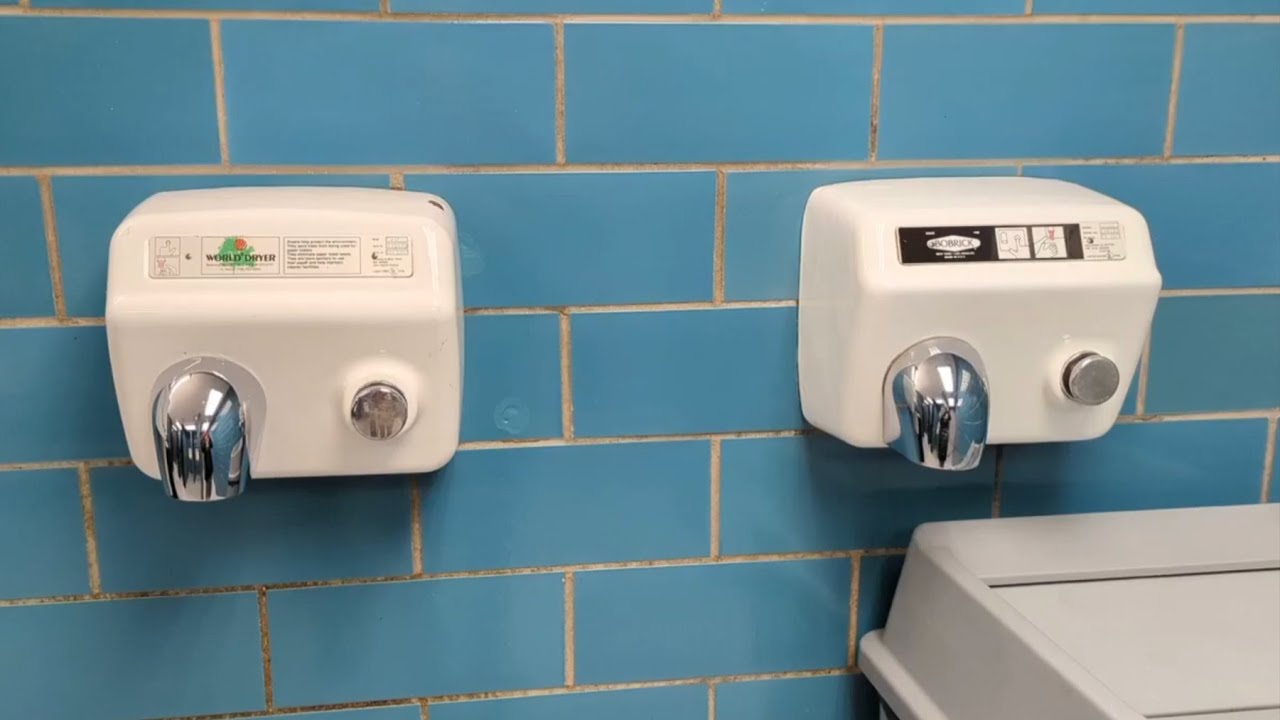 World Dryer Model A & Bobrick B-200 | Indiana Mall | Indiana, PA - YouTube