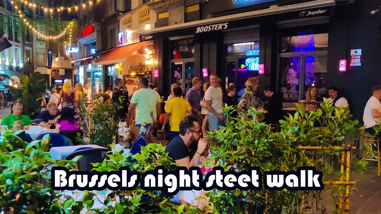 Brussels nightlife in weekend - YouTube