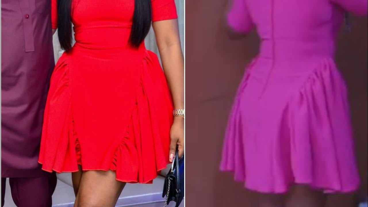 HOW TO make this trendy gown with hip flare - YouTube