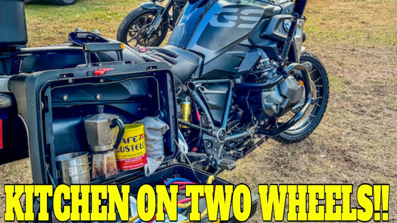 KITCHEN ON TWO WHEELS! BMW R1250GS DAY CAMPING - YouTube