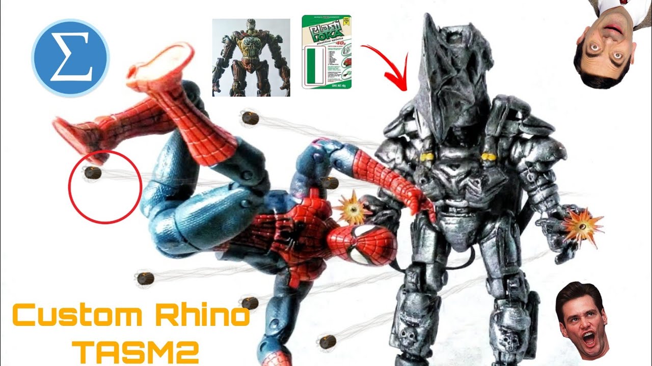 Custom- Rhino TASM2 (Marvel Legends) - spideycustoms - YouTube