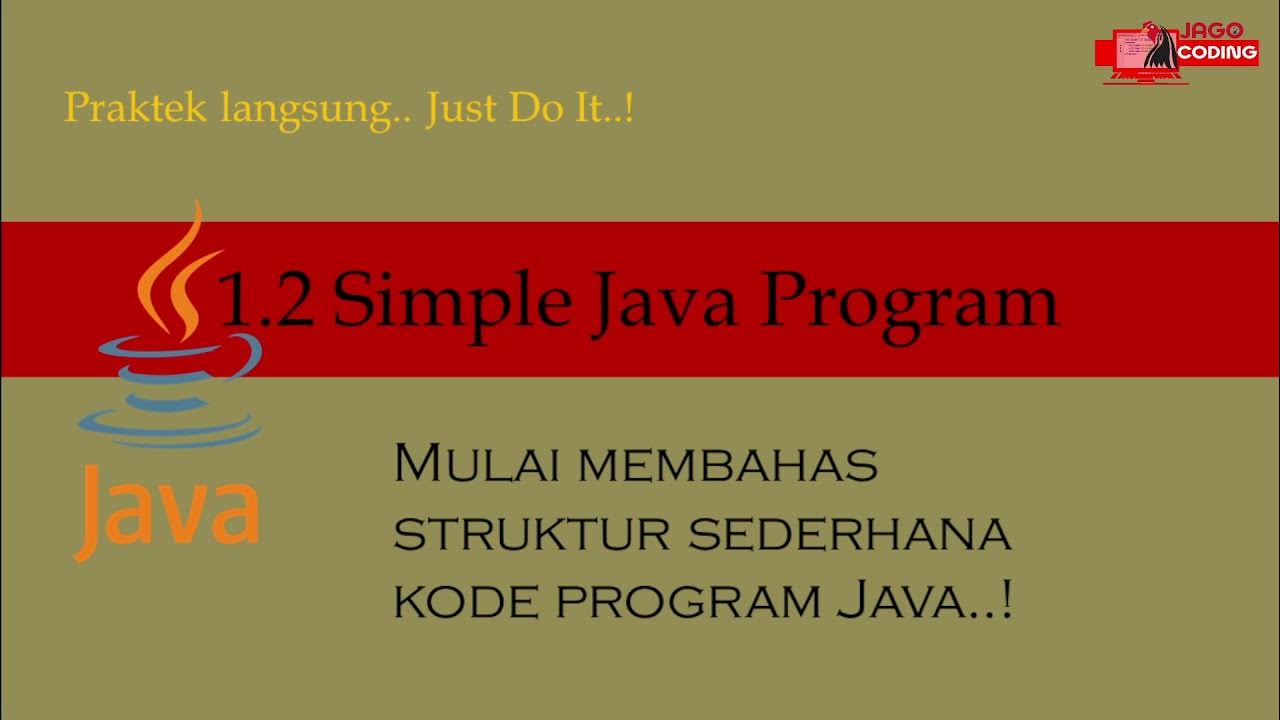 1.2 Simple Java Program - YouTube