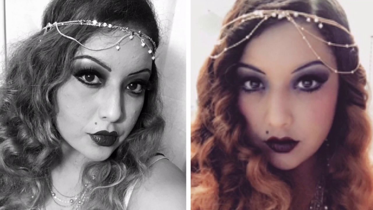 realistic 1920s Makeup Tutorial - YouTube