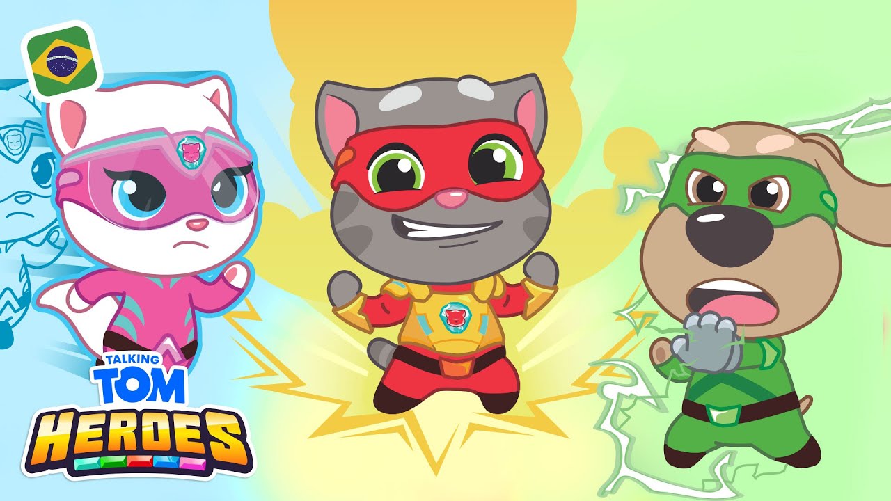 💪 Mais fortes juntos 💪 Coletânea de desenhos de Talking Tom Heroes ...