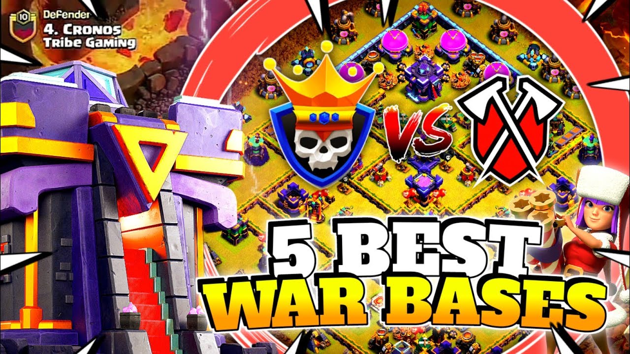 5 BEST* Th15 war bases | Tribe Gaming vs Clash Champs | Clash of clans ...