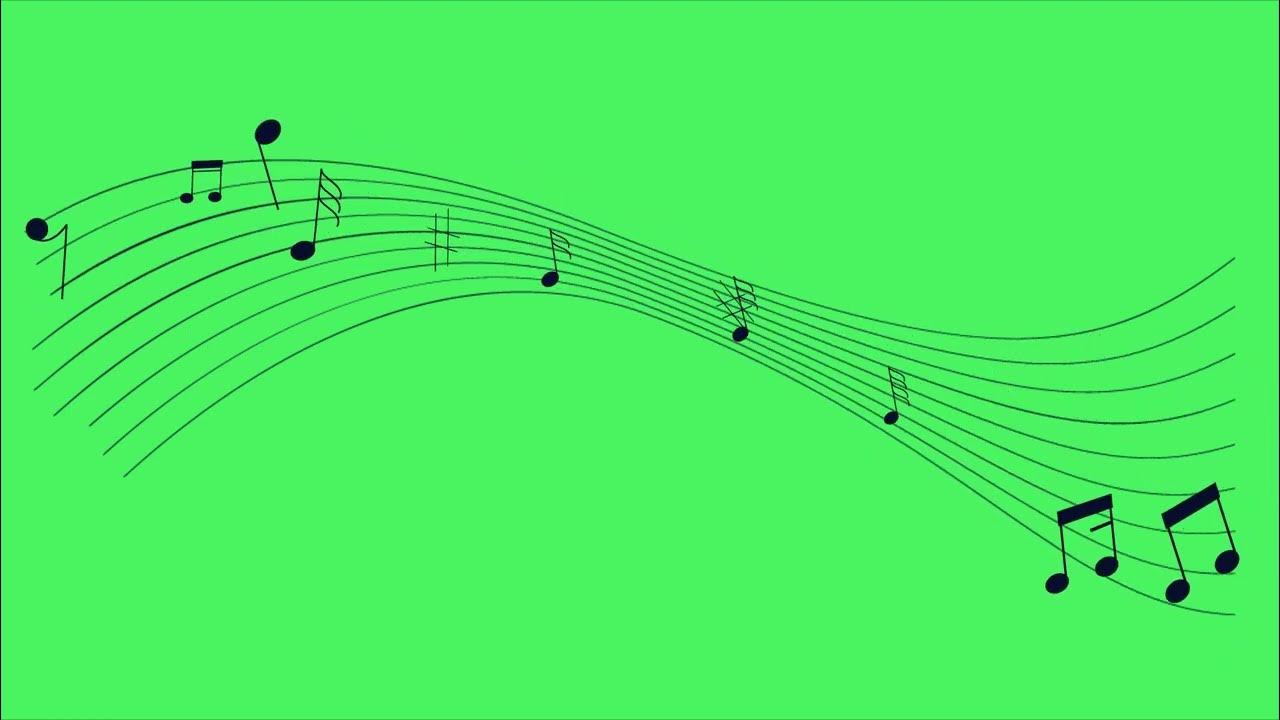 Animated Music Notes in Green Screen | Free Footage - YouTube