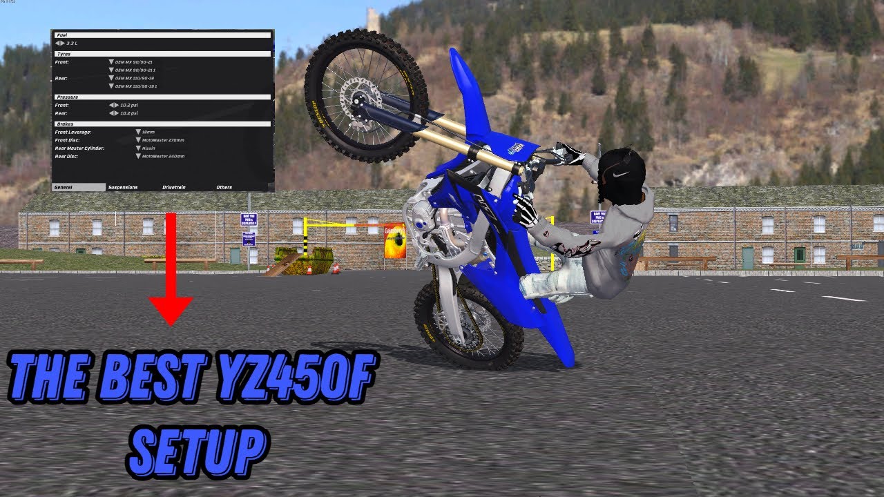 THE BEST YAMAHA YZ450F WHEELIE SETUP - YouTube