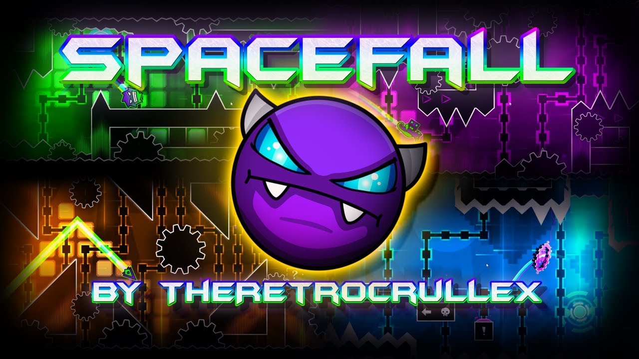 SpaceFall - Build progress #2 | Geometry Dash - YouTube