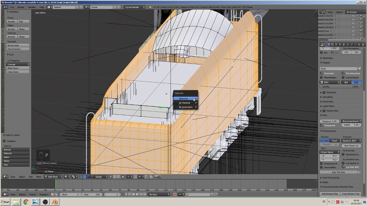 Blender tutorial build a train part4 - YouTube