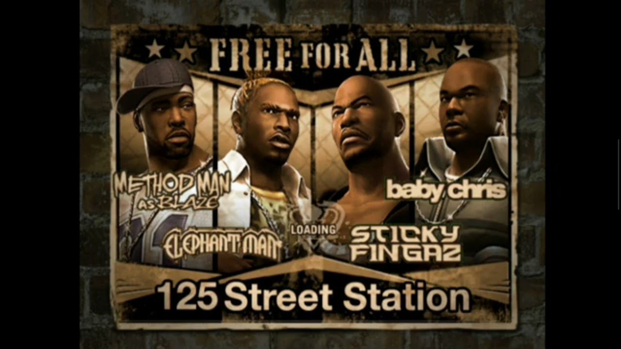 Def Jam fight for NY ( Blaze Vs. Elephant Man Vs. Sticky Fingaz Vs ...