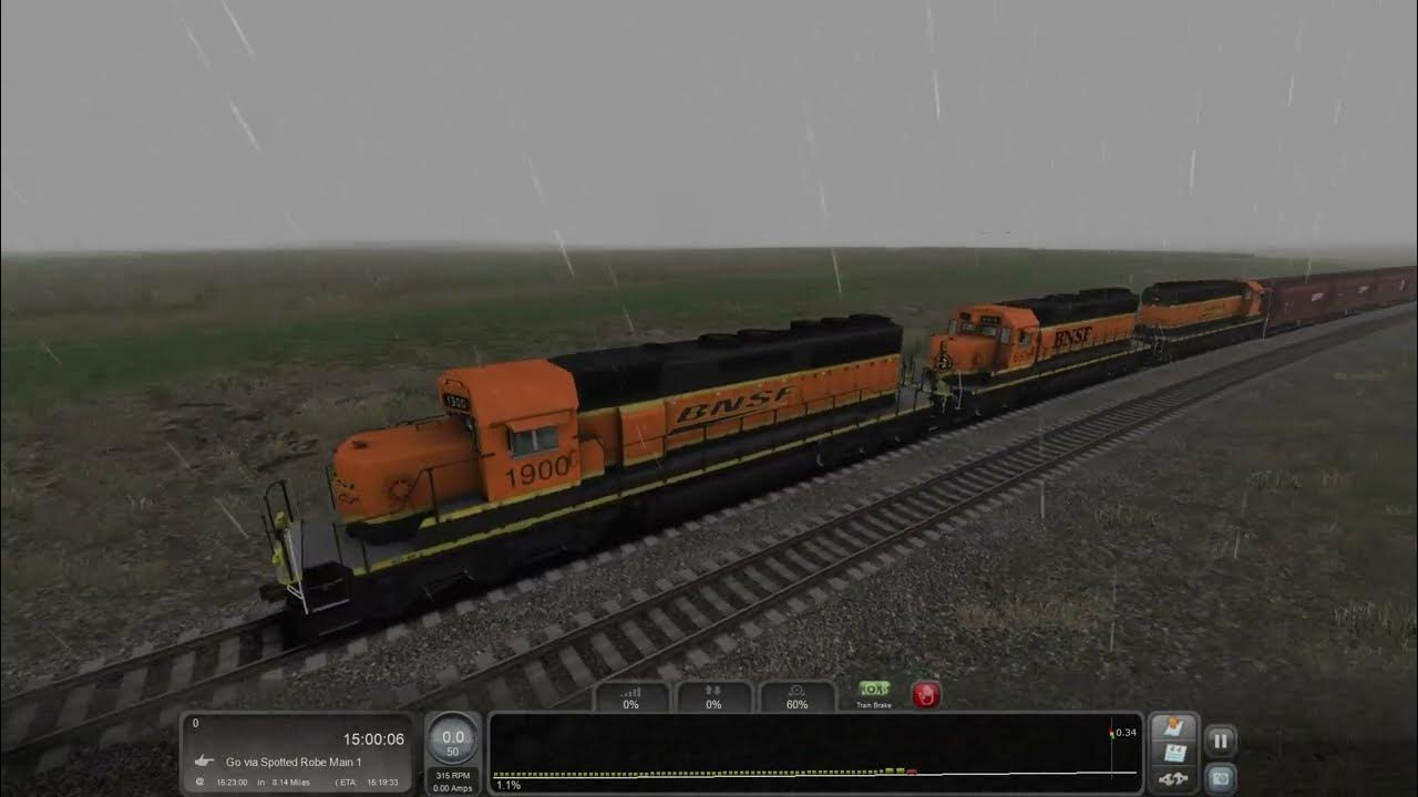 The Long Climb - Marias Pass - EMD SD40-2 BNSF Heritage - Train Simulator Classic - YouTube