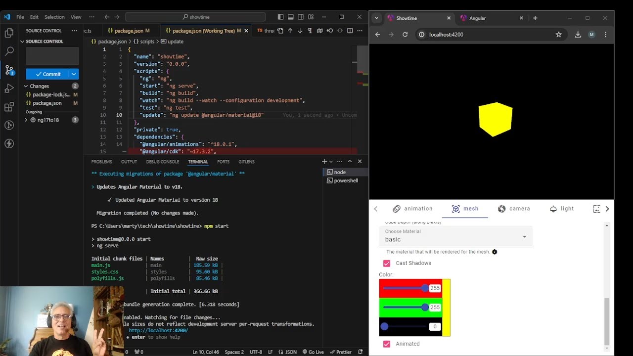 Angularthreejs Video 130 Ng18 Upgrade Youtube