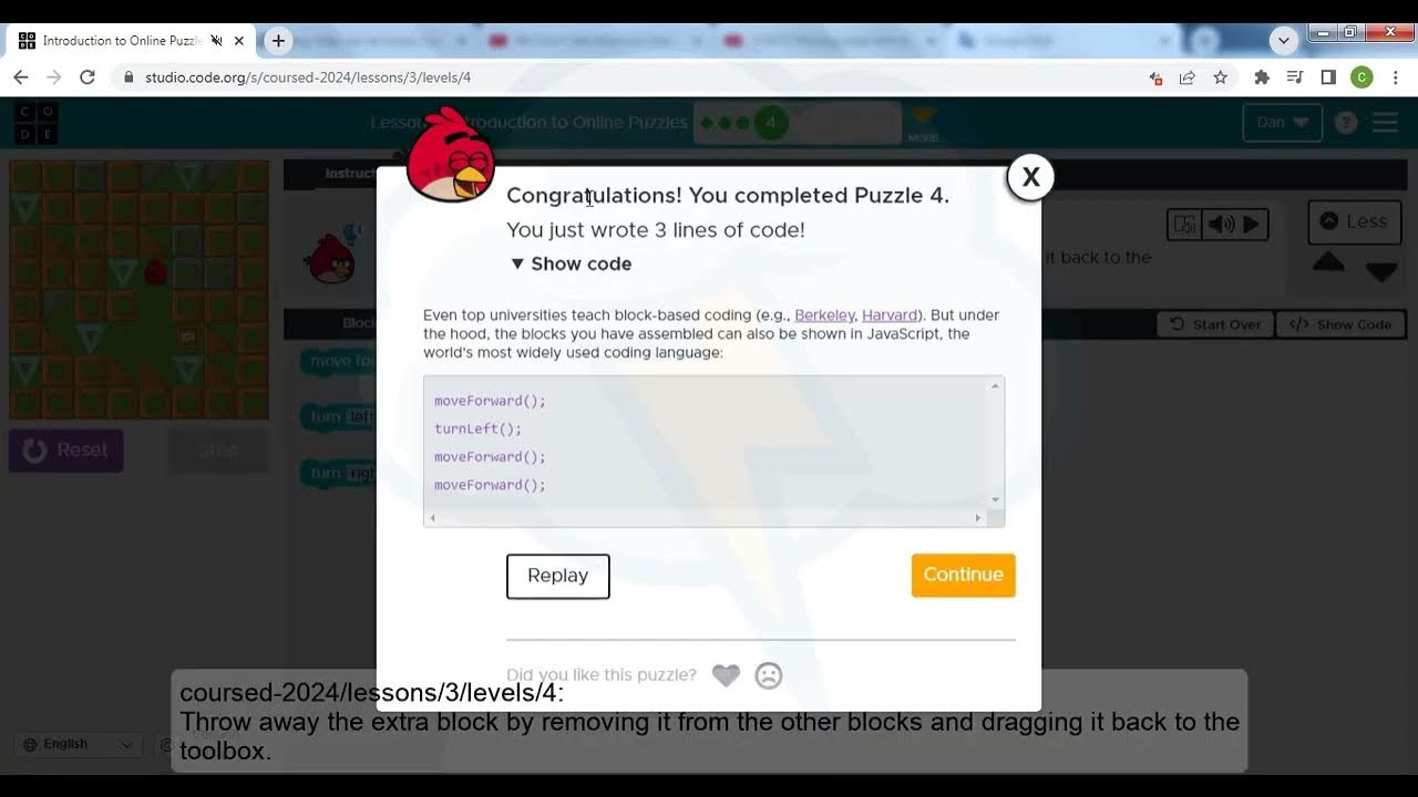 Learn Computer Science - Code.org - coursed-2024 L3L4 - YouTube