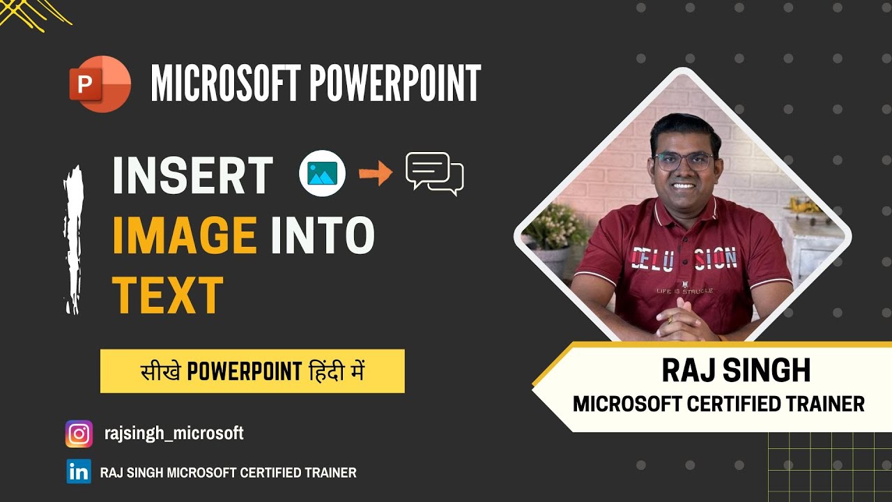 PowerPoint Magic: Insert Images Inside Text! - YouTube
