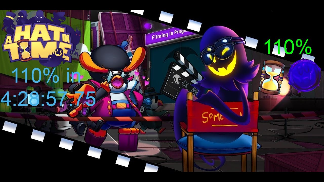A Hat in Time 110% Speedrun in 4:28:57.75 - YouTube