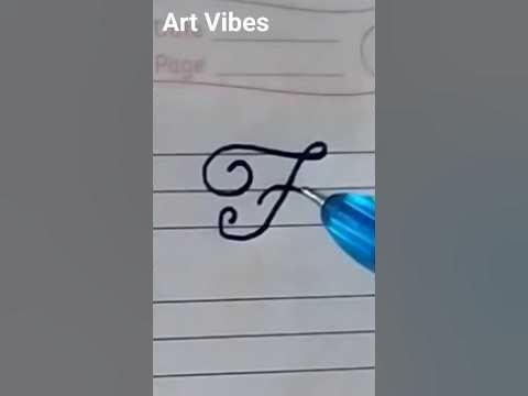 How To Write Capital F In Cursive Writing | Cursive Writing Practice ...