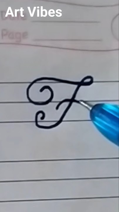 How To Write Capital F In Cursive Writing | Cursive Writing Practice ...