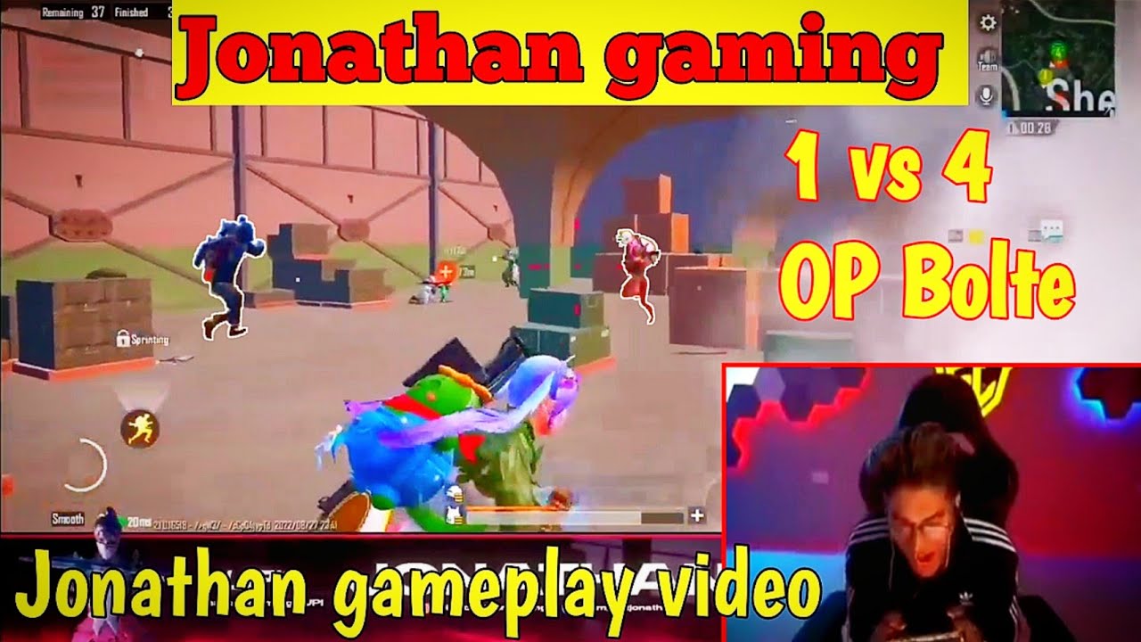 New jonathan 1vs 4 OP gameplay video With Random Jonathan gaming - YouTube