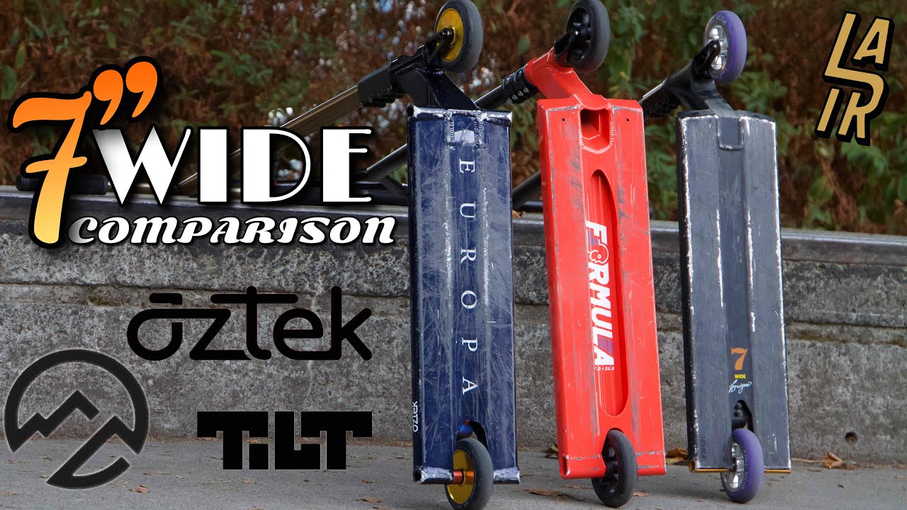 7" WIDE DECK COMPARISON | North vs Aztek vs Tilt - YouTube