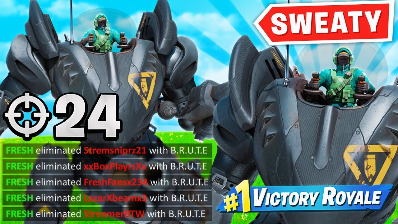 THE SWEATIEST B.R.U.T.E MECHS IN FORTNITE! - YouTube