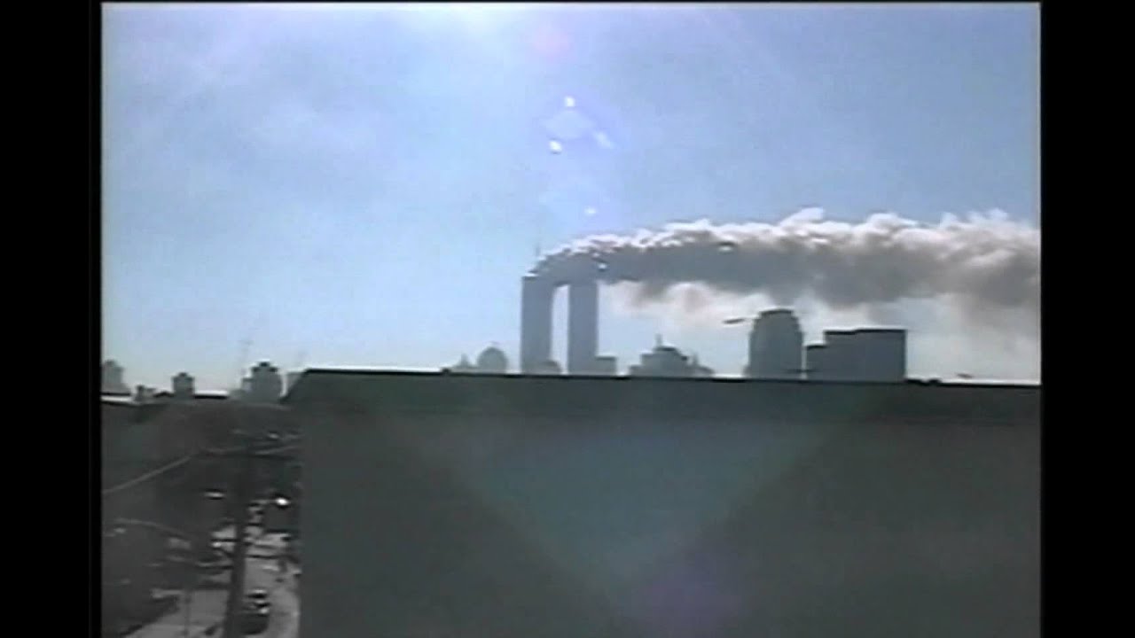 2nd Plane Hit on 9/11/01, Jersey View 1 - YouTube