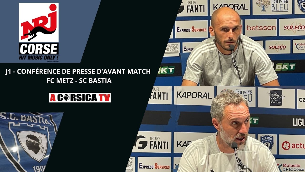 J1 - Conférence de presse d'avant match Christophe Vincent et Benoît ...