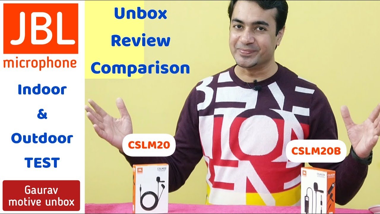 JBL CSLM20 & CSLM20B mic / Unbox / Test / Review & Comparison. - YouTube