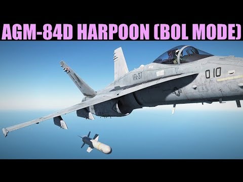 FA-18C Hornet: AGM-84D Harpoon (BOL Mode) Tutorial | DCS WORLD - YouTube