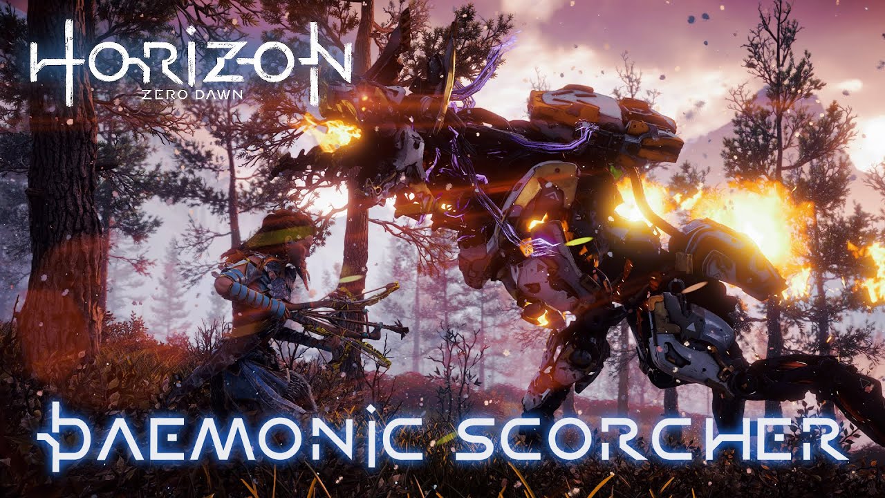 HORIZON ZERO DAWN Gameplay Walkthrough Daemonic Scorcher FULL GAME [4K ...