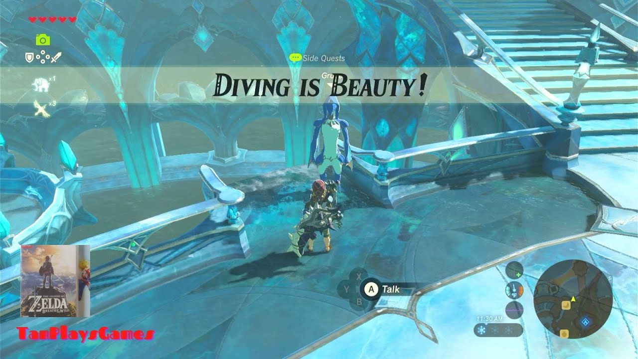 Diving is Beauty! Walkthrough - The Legend of Zelda Breath of the Wild ...