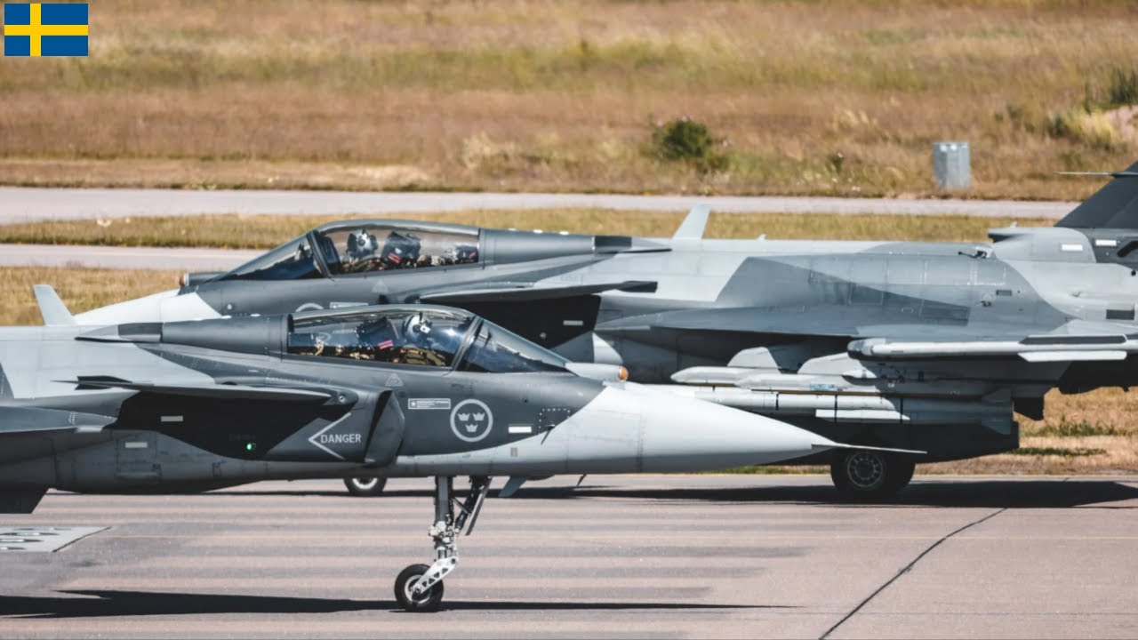 The Gripen E fighter jet officially joins the Swedish Air Force - YouTube