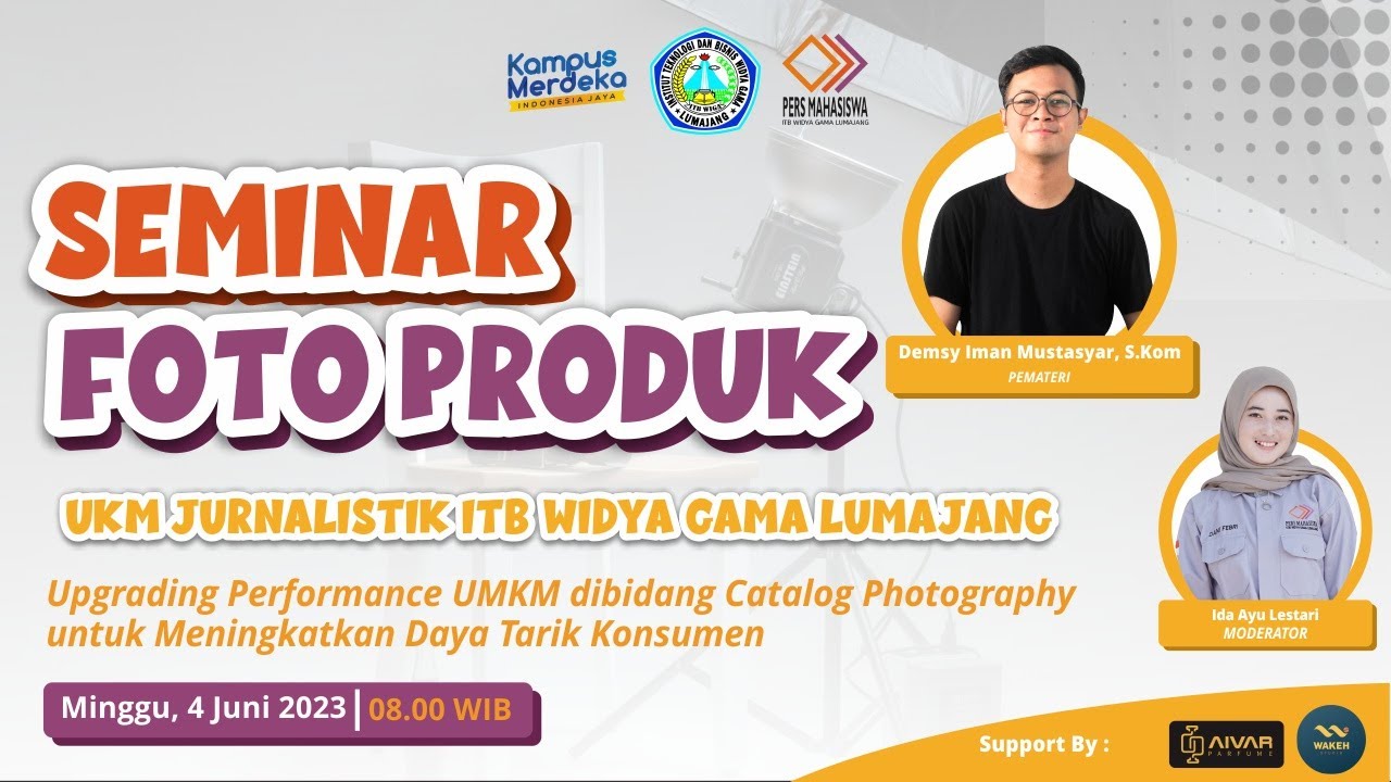 SEMINAR FOTO PRODUK | UNIT KEGIATAN MAHASISWA JURNALISTIK - YouTube