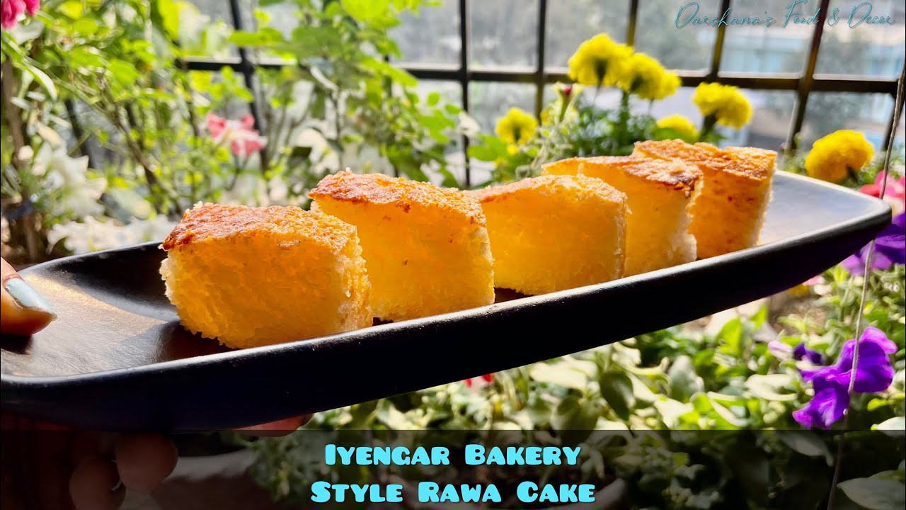 Iyengar Style Rava Cake | Eggless Sooji Cake | Semolina Cake | Teatime ...