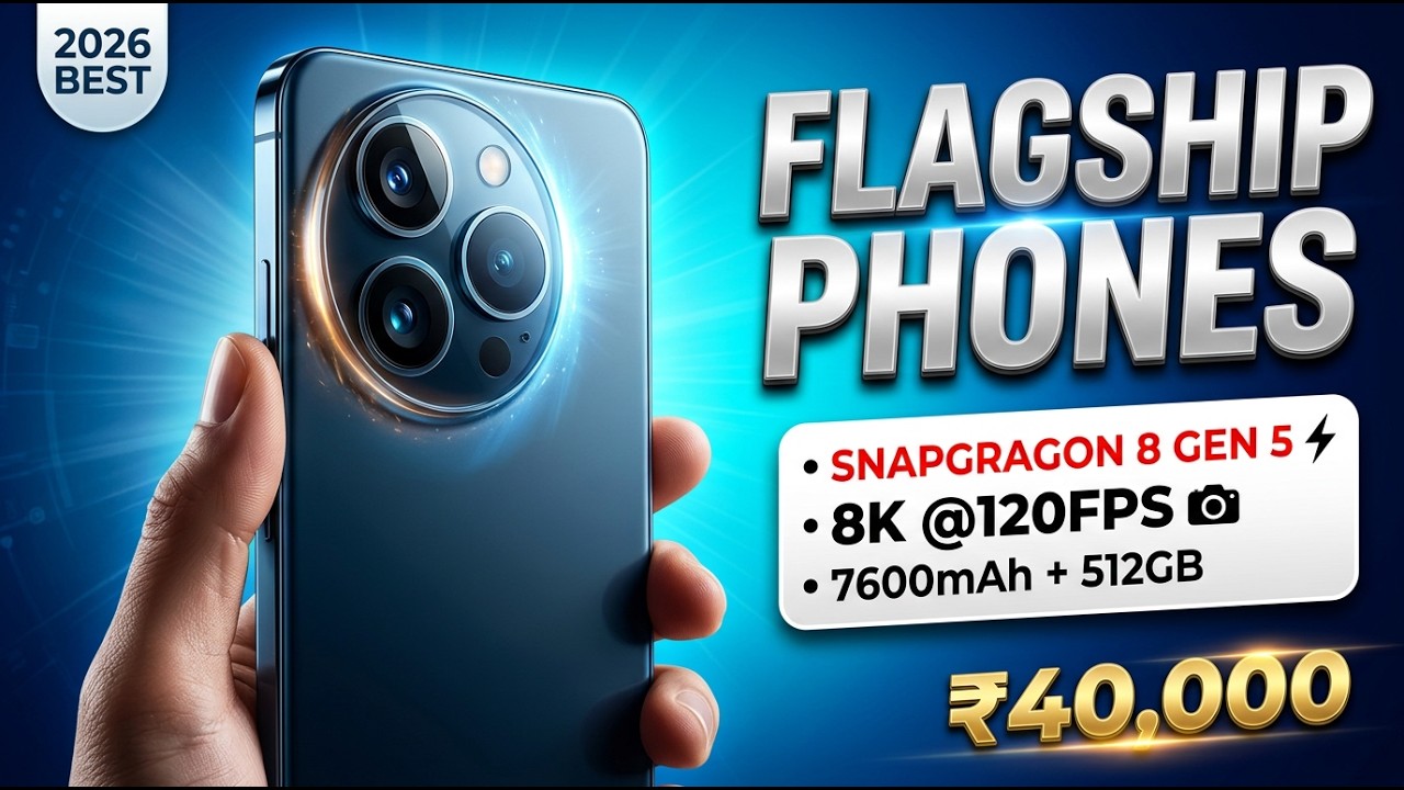 Best Flagship Phones Under ₹40,000 (2026) | 8K DSLR & Snapdragon 8 Gen ...