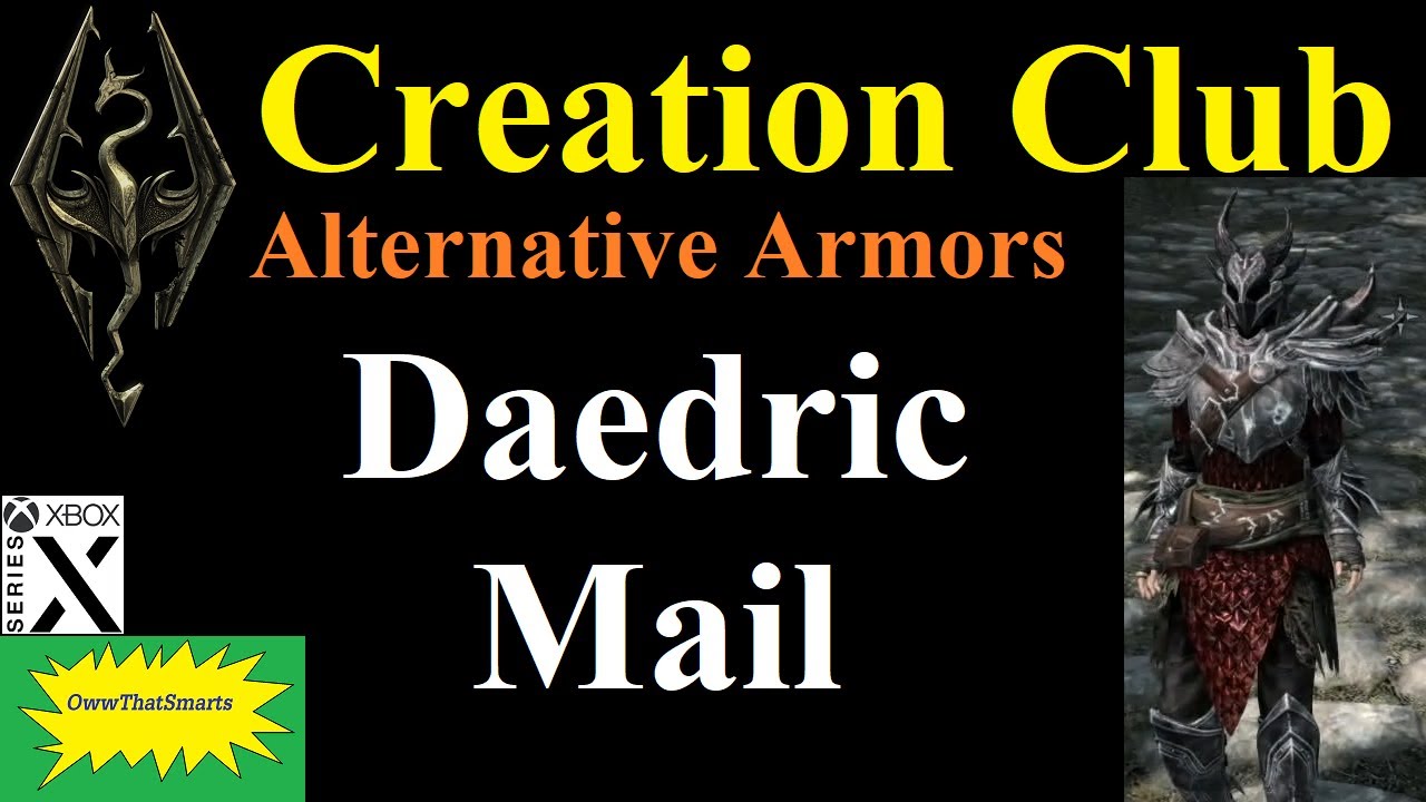 Skyrim (mods) - Creation Club: Daedric Mail - YouTube