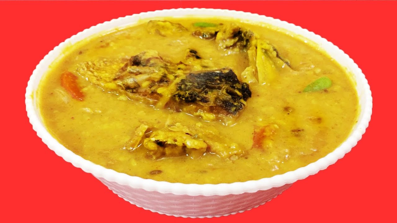 Macher Matha Diye Moong Dal - Bengali Fish Head Curry With Yellow ...