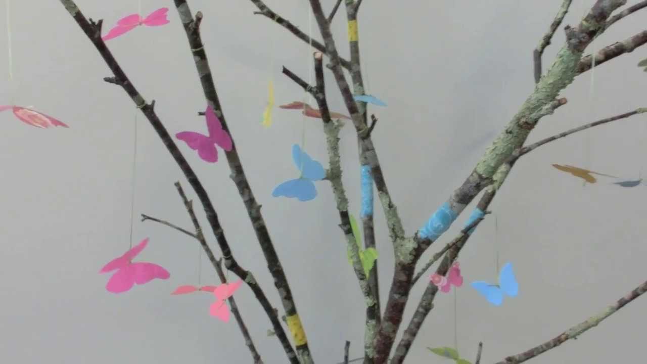Make a Butterfly Tree - YouTube