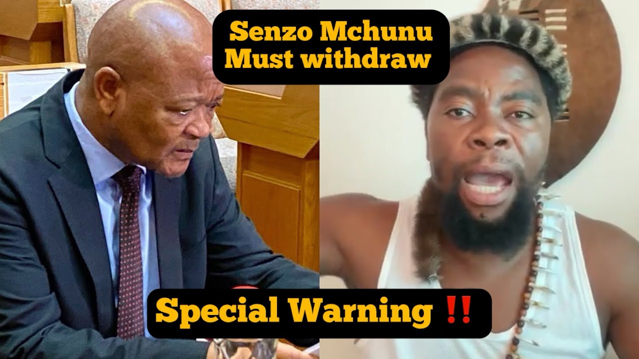 Special Warning to Senzo Mchunu must apologies that only also stop this ...