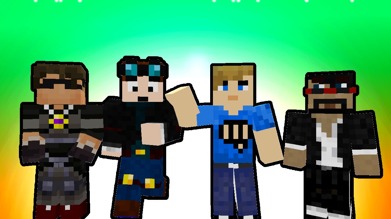 Youtuber School:Fighting TheDiamondMinecart/ CaptainSparklez/ Skydoesminecraft (Minecraft ...