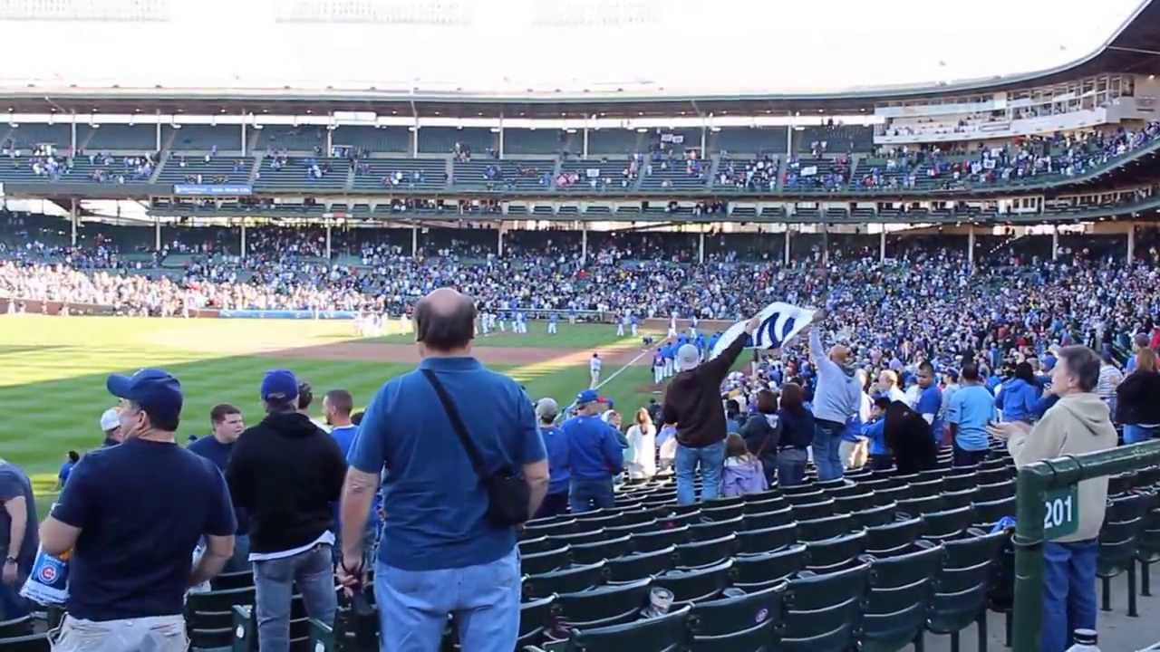 Chicago cubs song after winning the game - YouTube