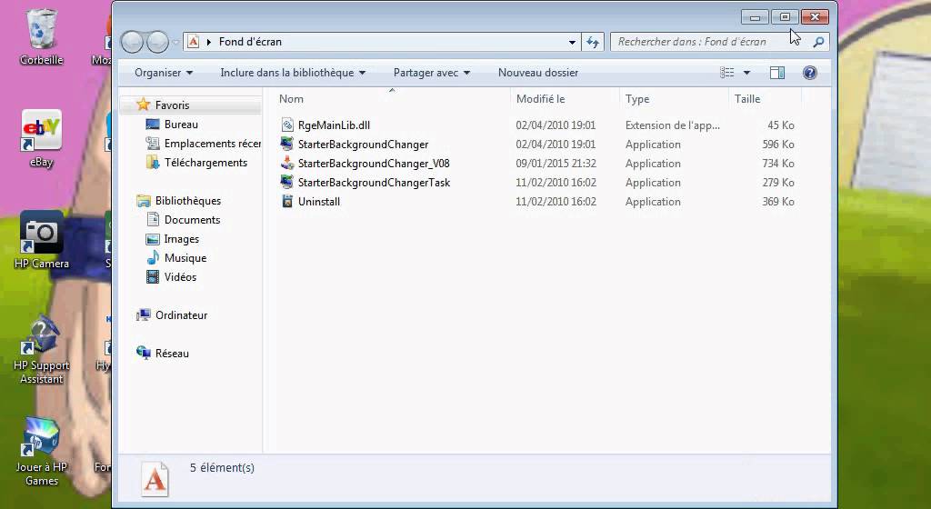 How to put a background screensaver Windows Starter Edition - YouTube
