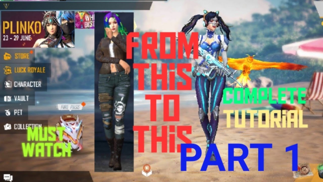 Free fire tutorial for beginners for part 1|from newb to pro|must watch ...