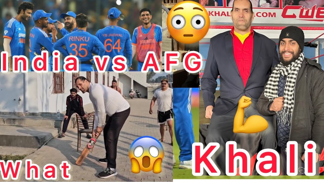 Match Day Vlog India Vs Afghanistan Thrilling Match😳The Great Khali ...