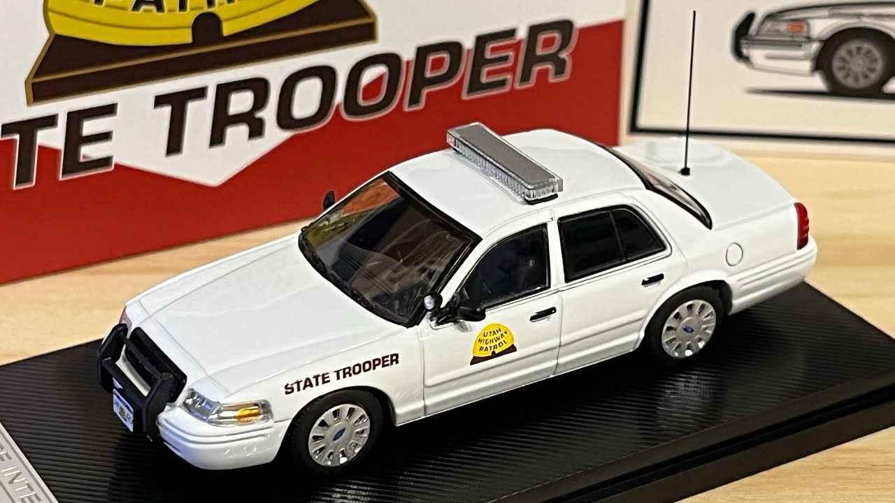 Rollin Utah Highway Patrol Crown Victoria 1/64 Scale - YouTube