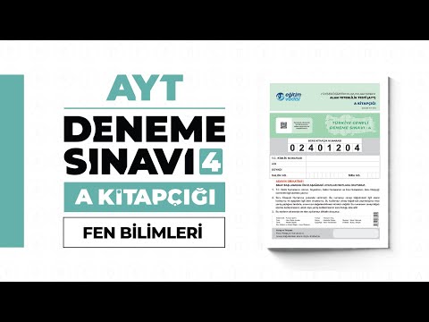 Eğitim Vadisi Deneme 4 AYT A KİTAPÇIĞI  Fen Bilimleri Soru Çözümleri