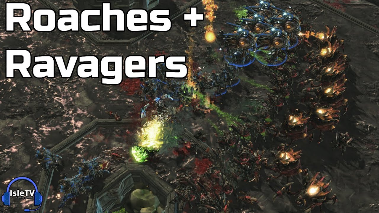 StarCraft 2: Solid Roach Ravager ZvZ (Live gameplay) - YouTube