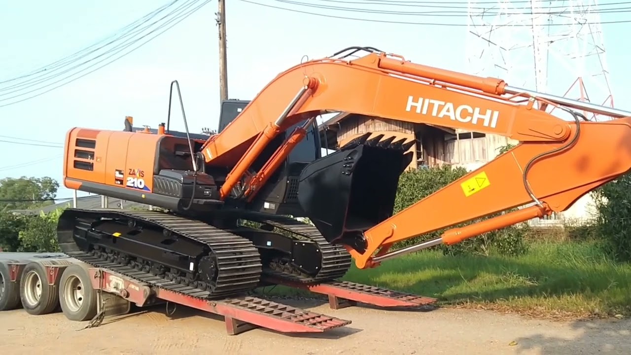 รถขุดฮิตาชิ ZX210-6G ของใหม่กำลัง ลงเครื่อง Excavator New model - YouTube