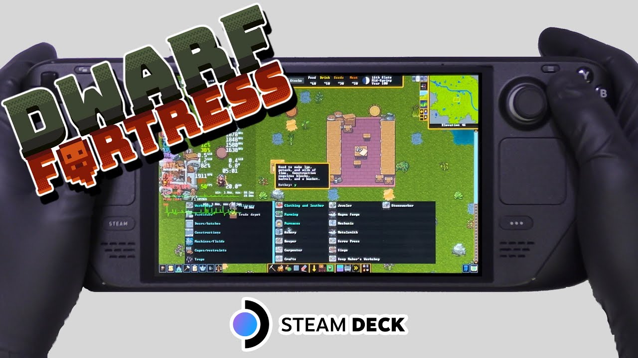 Dwarf Fortress | Steam Deck Gameplay | Steam OS - YouTube
