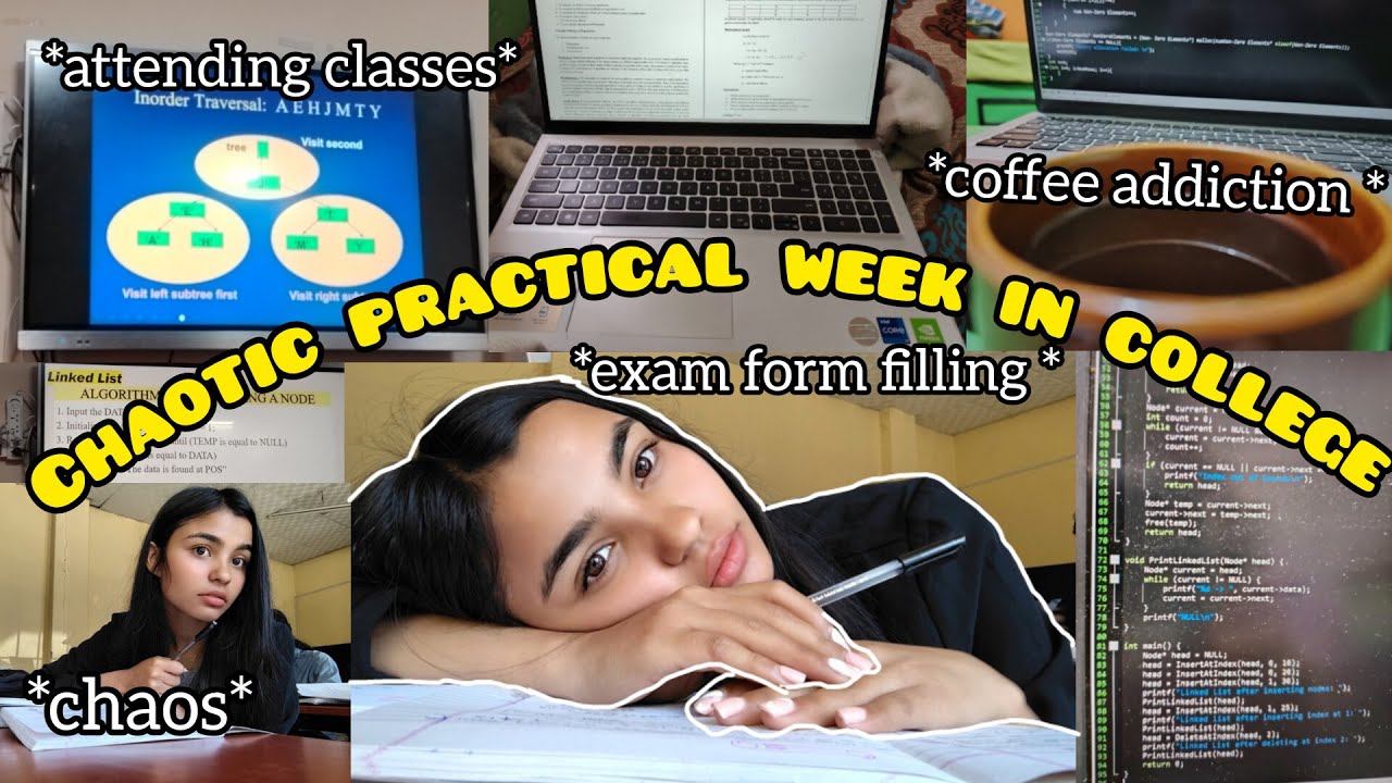 Surviving a CHAOTIC PRACTICAL WEEK: Exam Form Filling ️ Coffee ...